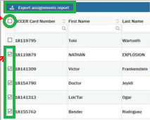 How to generate an assigned tests report