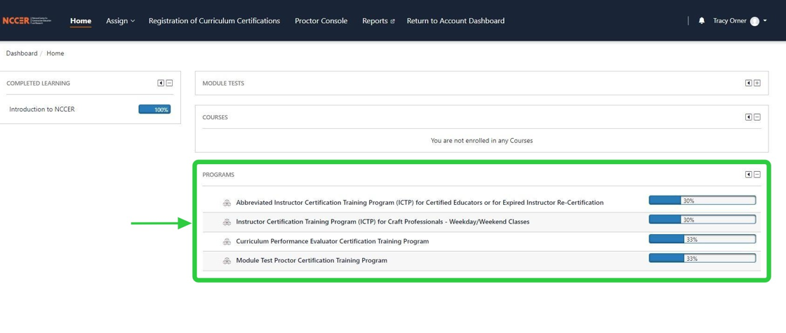 How to Access – Instructor Certification Training Program