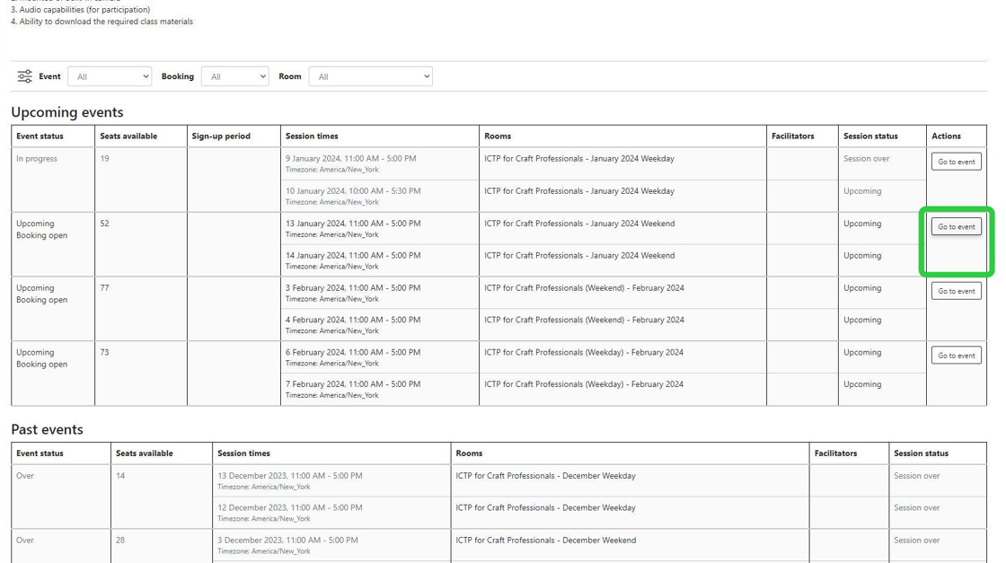 How to Access – Instructor Certification Training Program