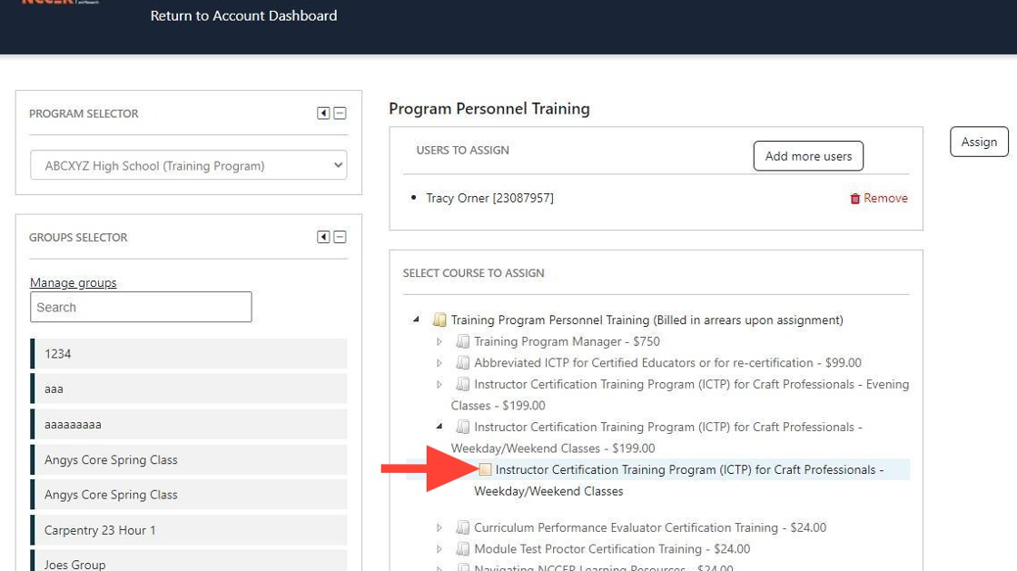 Assigning Program Personnel Training (Instructor Certification Training ...