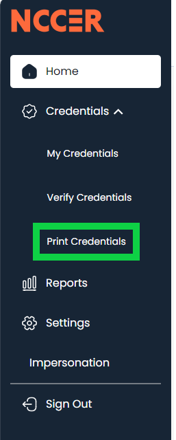 How to print credentials in bulk