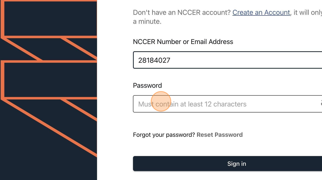 Facilitator: Signing into the NCCER Learning Platform