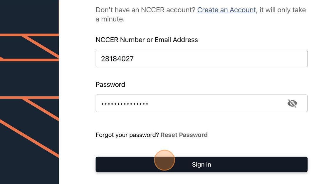 Facilitator: Signing into the NCCER Learning Platform