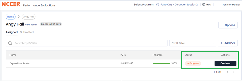 How to conduct a LIVE Performance Verification Evaluation