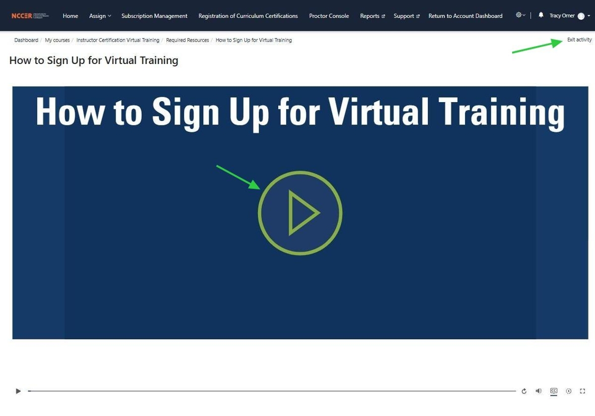 How to access the Instructor Certification Training Program (ICTP) for Craft Instructors